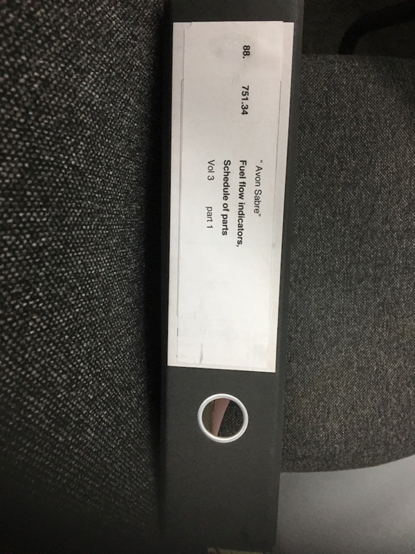 88. 751.34 Fuel flow indicators - schedule of parts Sabre Aircraft Vol ...