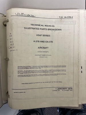 Technical Manual Illustrated Parts Breakdown USAF Series A-37B and OA ...