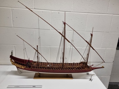 Full hull model of a Venetian galley (1770); Umberto Miori: Celeste ...