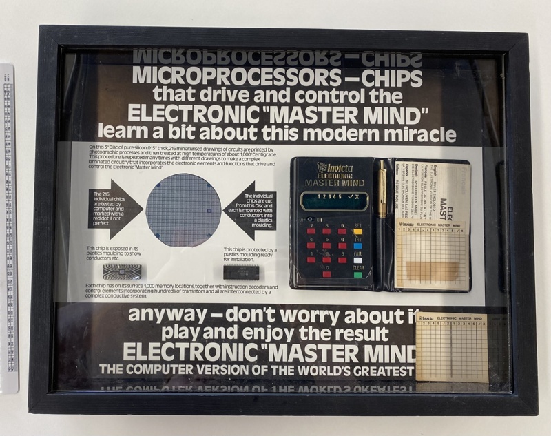 Electronic Mastermind in a display case. ; 2021.2.87 | eHive