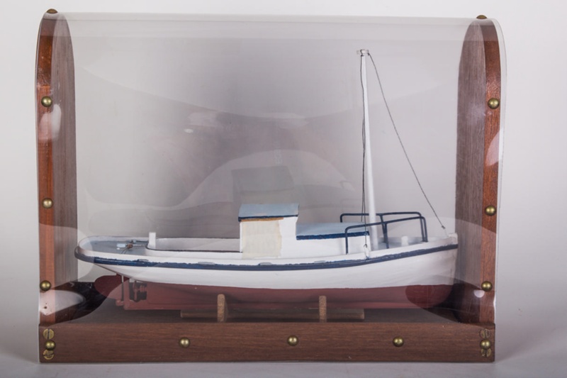 Four ship models in cases ; BAY2013.4 | eHive