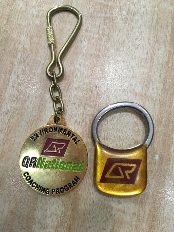 2 QR Key Rings; 1980s; A-0836 | eHive
