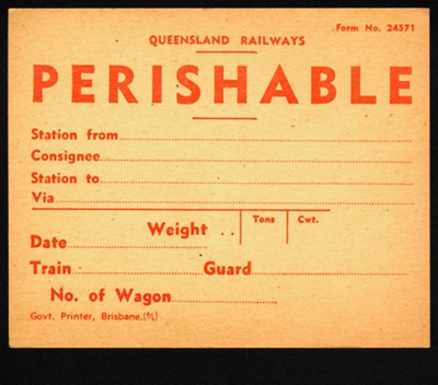 Wagon Labels; A-0517 | eHive