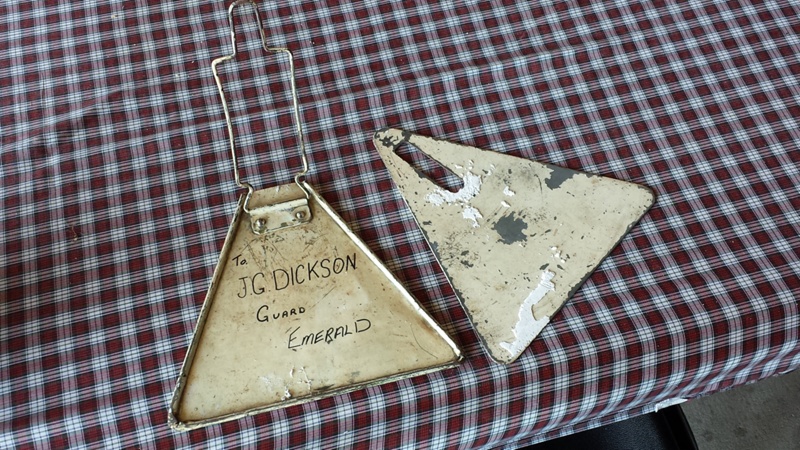 Triangular metal plates x 3; A-1445 | eHive