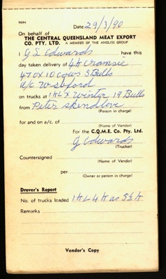 Delivery Receipt Book; 1990-1991; A-1650 | eHive