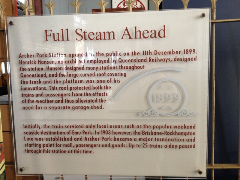 Sign - Archer Park Station Information signs (3); A-0761 | eHive