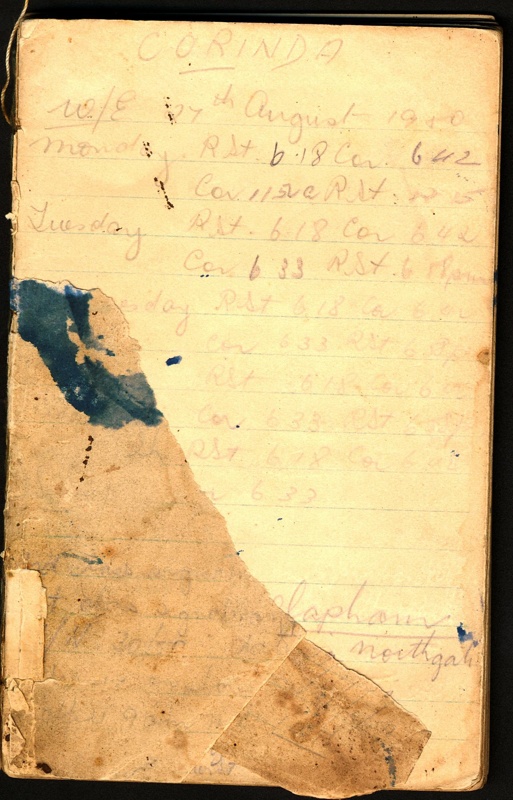 Baxter Collection: Note book; 1950; A-1875 | eHive