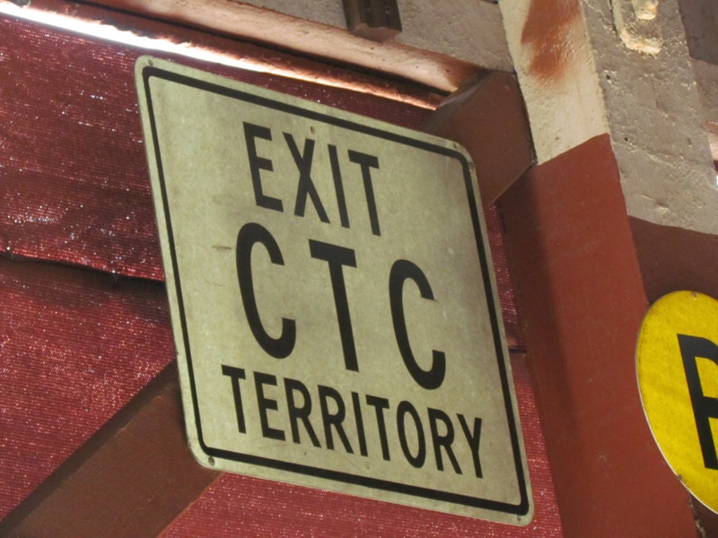 Sign - Railway Traffic "Exit CTC Territory" (Centralised Traffic ...