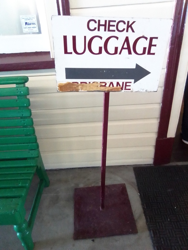 Checked luggage sign; A-1389 | eHive