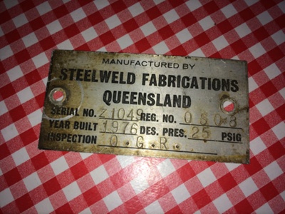 Metal plaque- Steelweld Fabrications Queensland; A-0954 | eHive