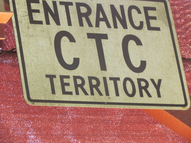 Sign - Railway Traffic "Entrance CTC Territory" (Centralised Traffic ...