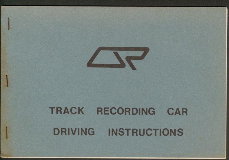 Track Recording Car Driving Instructions; A-1528 | eHive