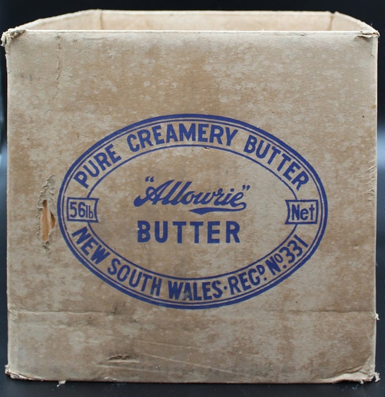 Printed cardboard butter box; 00038 | eHive