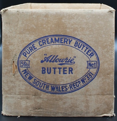 Printed cardboard butter box; 00038 | eHive