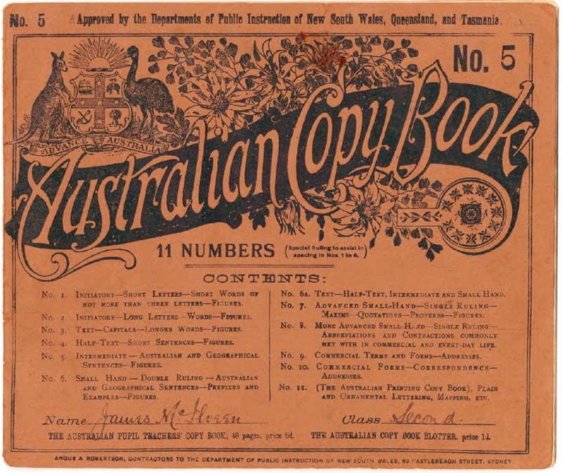 Australian Copy Book; Angus & Roberston; c1902; MM.2023.41 | eHive