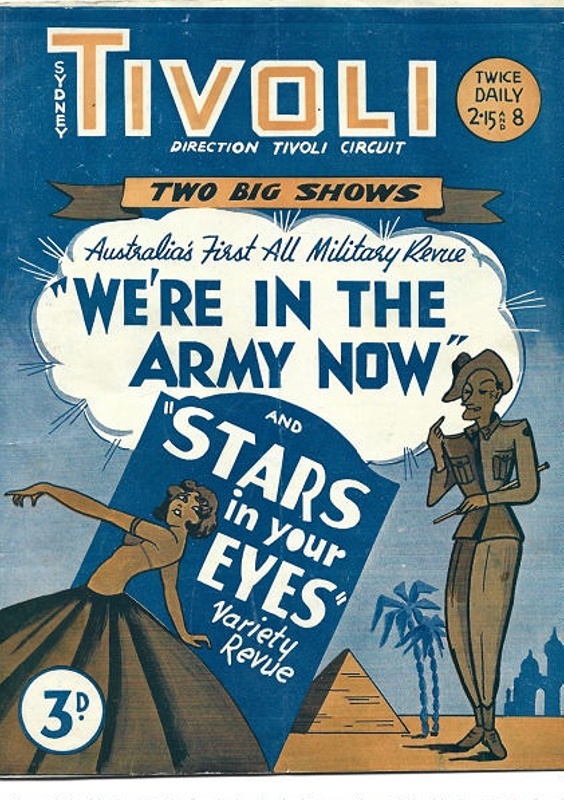 Tivoli Theatre Sydney Programme 1941 We're in the Army Now Jim Gerald ...