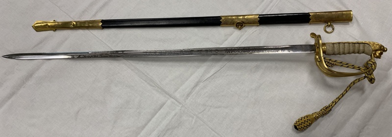 WEAPON. CEREMONIAL NAVAL SWORD.; Wilkinson Swords London; HSM0034 | eHive