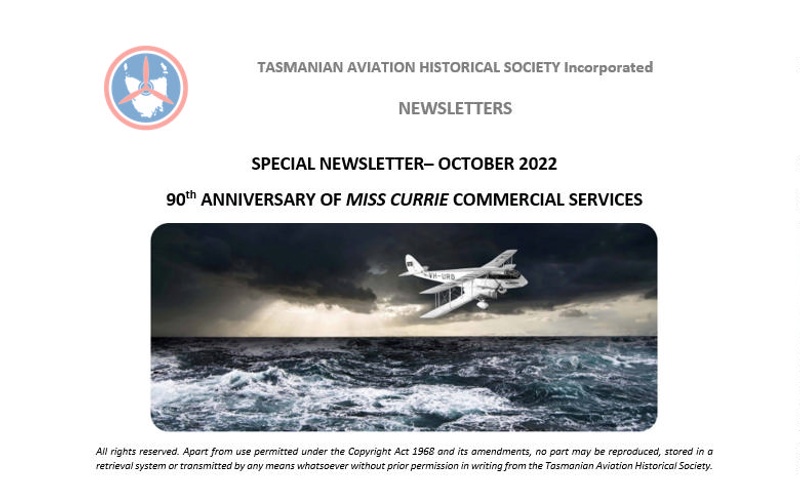 TAHS Special Newsletter: 90th Anniversary of Miss Currie First ...