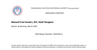 Maxwell Fred Sanders, DFC, RAAF Navigator ; W. Dearing; TAHS.2131 | eHive