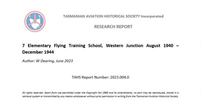 7 Elementary Flying Training School, Western Junction August 1940 ...