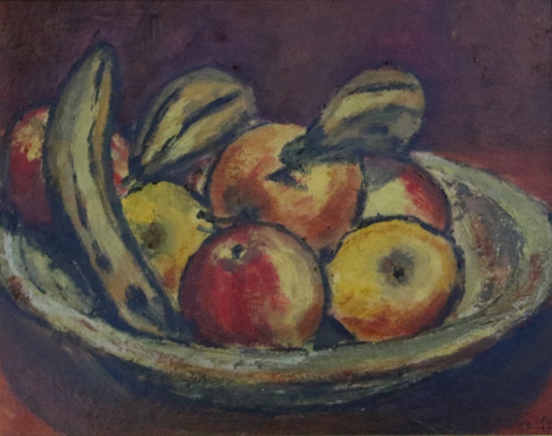 Untitled - Still Life with Apples and Bananas; Weeks, John (1888-1965 ...