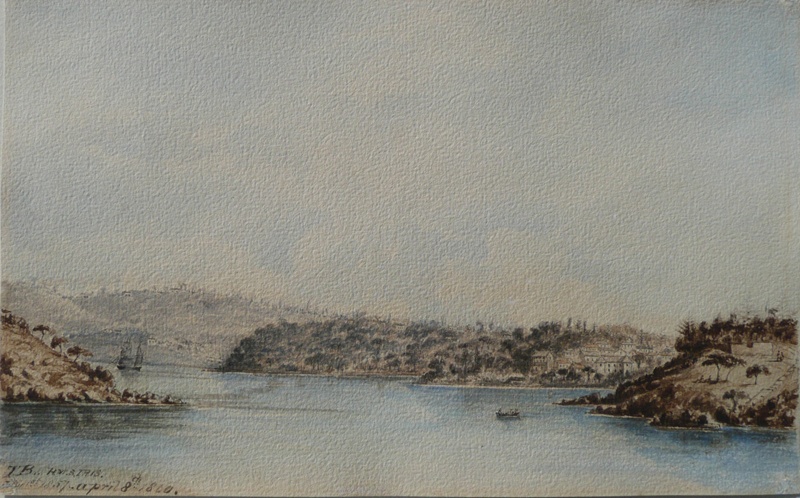 HMS Iris July 1st 1857 . April 8th 1860 (Sydney harbour); Bent, Captain ...