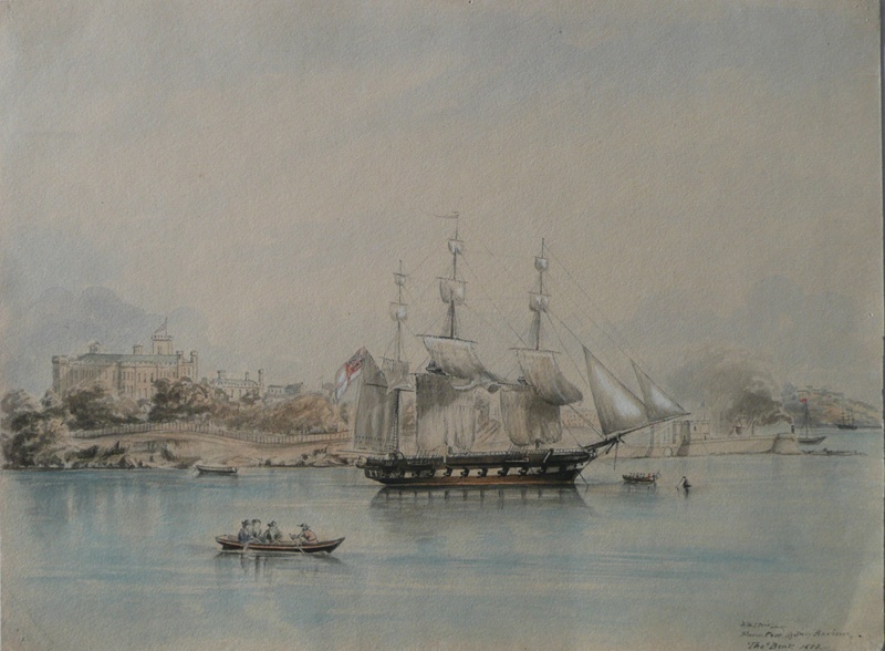 HMS Iris - Farm Cove, Sydney Harbour, 1858; Bent, Captain Thomas, RMLI ...