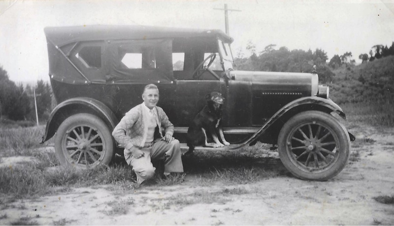 Vehicles : Alan John Norton : Chevrolet and AJS motor bike ; c1955 | eHive