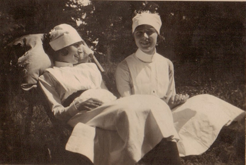 KCHL 1920s Two Nurses Talking; 1920s; 13110 | eHive
