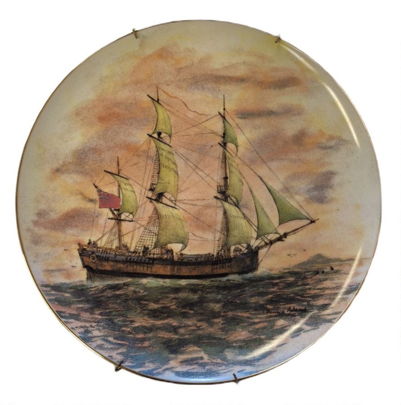 Plate, Decorative, HM Barque 'Endeavour'; 1981; CM.A055n | eHive