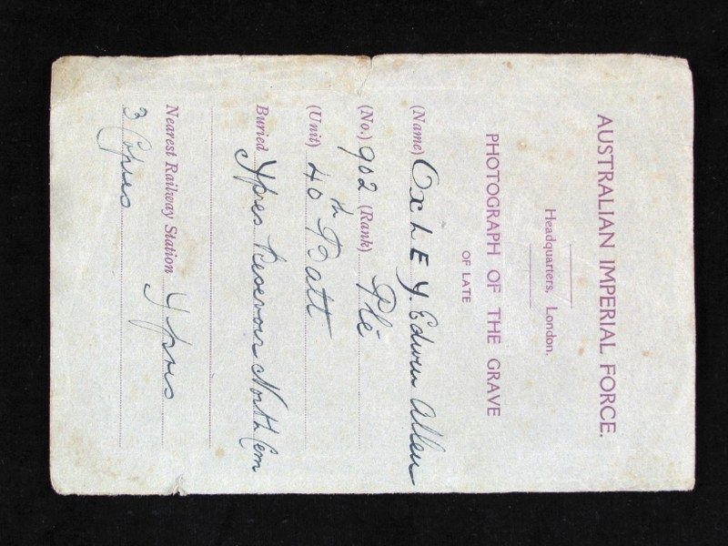 Documents, WW1 folder - details E A Oxley; CM.G055c | eHive