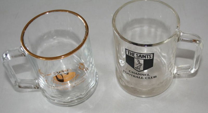Mugs, Glass, Channel football; CM.R033b | eHive