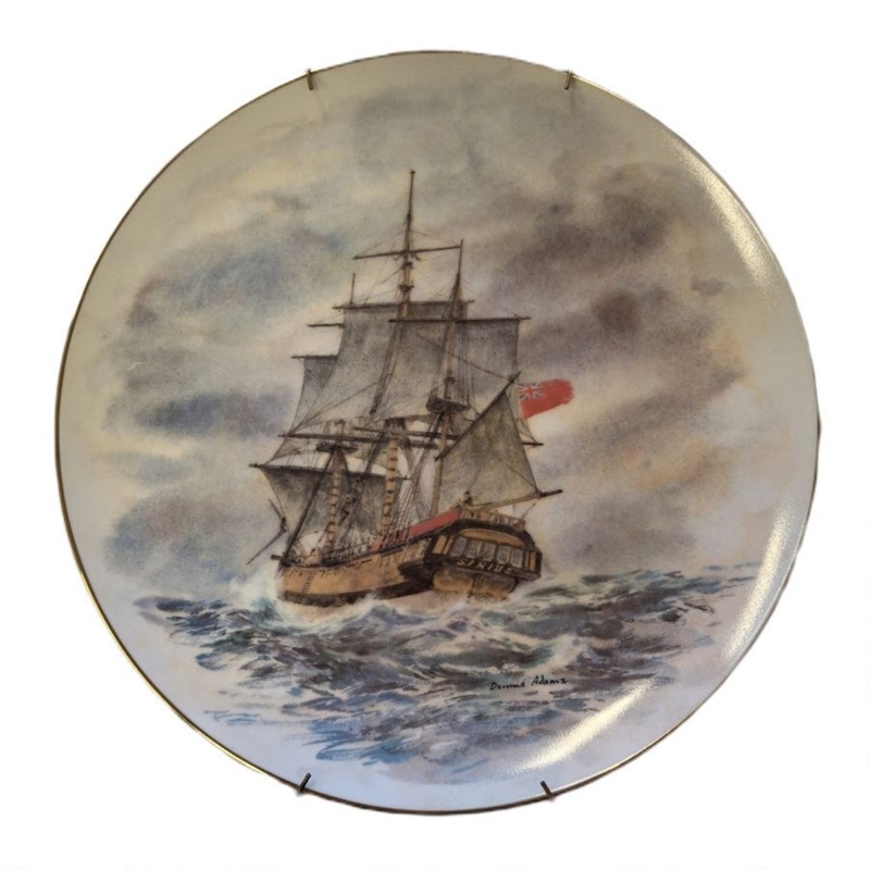 Plate, Decorative, fully rigged ship HMS Sirius; 1981; CM.A055o | eHive