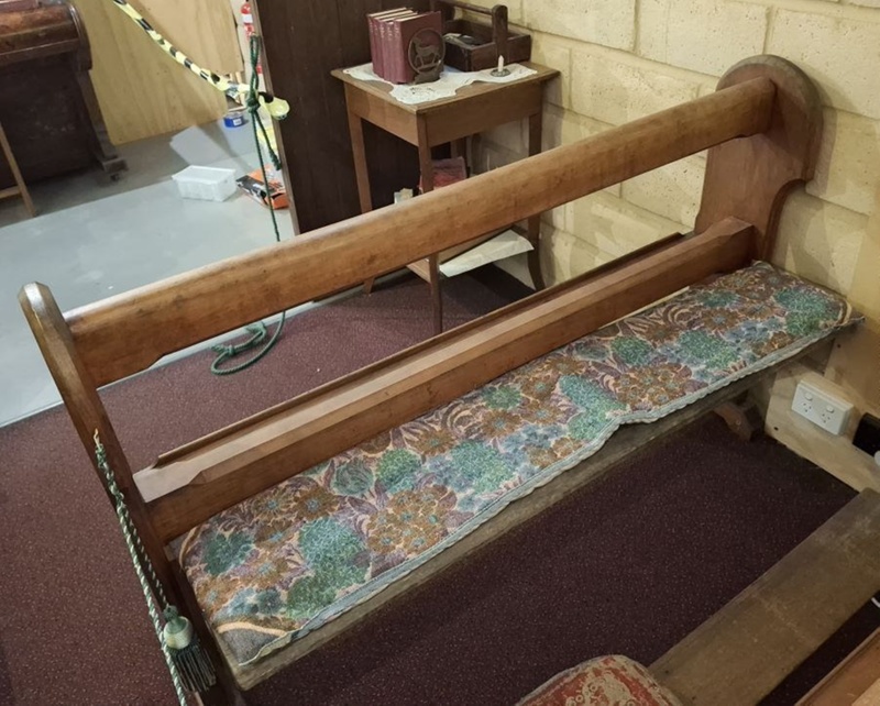 Church pew with seat; CM.I063e | eHive