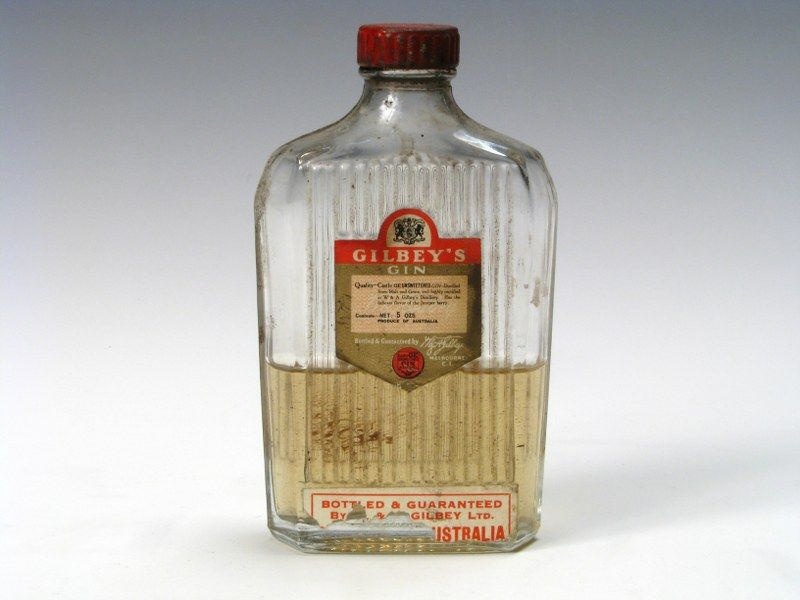 Flask, Gilbeys Gin; CM.Z025c | eHive
