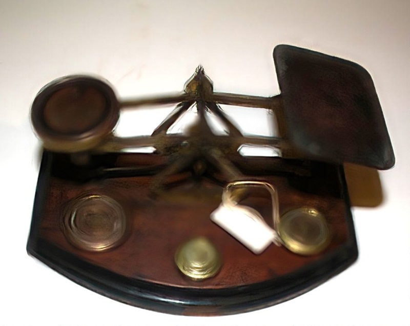 Letter scales and 4 weights; CM.K094a | eHive