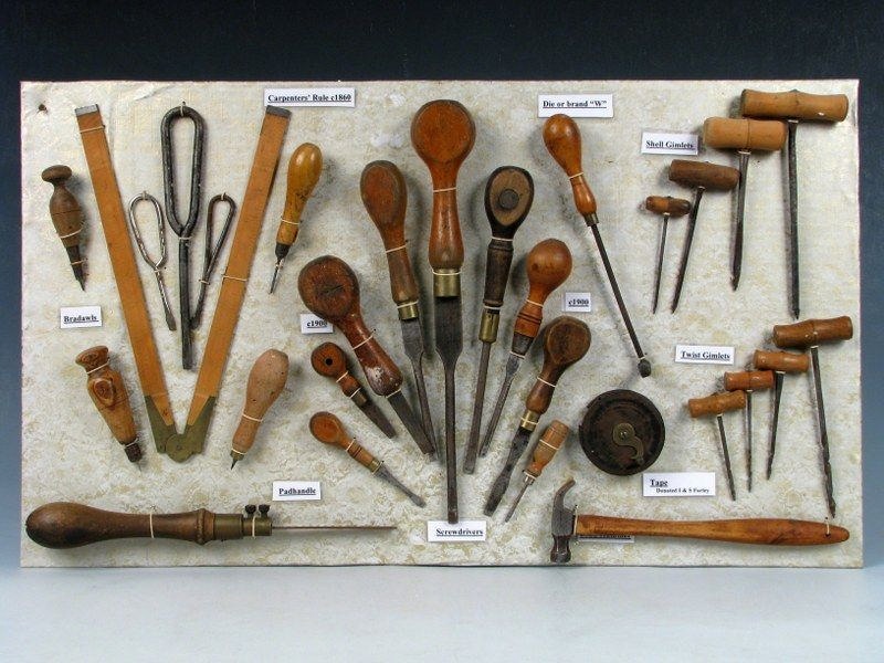 Display board with carpenters tools; CM.Z005a | eHive