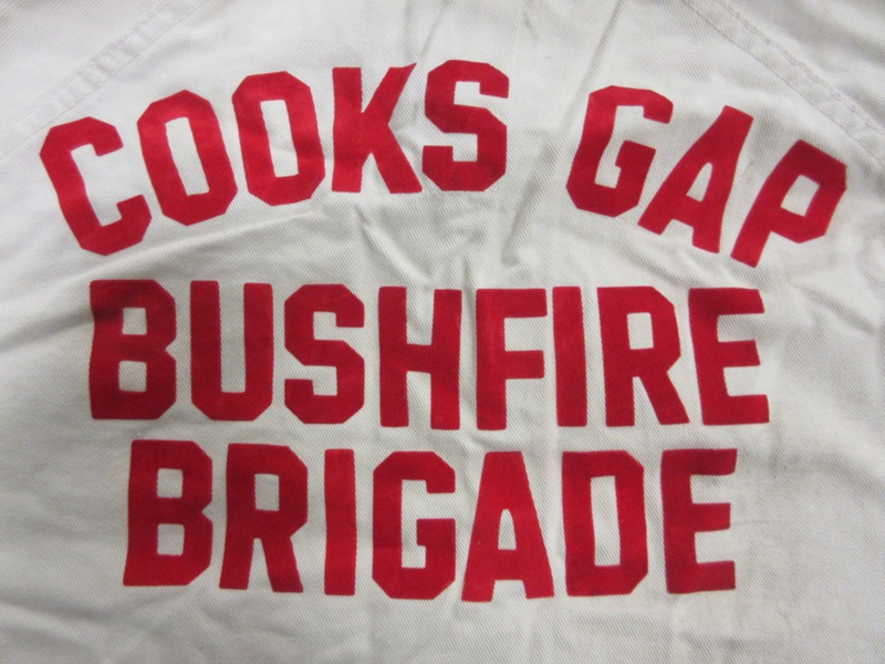 Overalls Back Panel Cooks Gap Bushfire Brigade; c. 1975 | eHive
