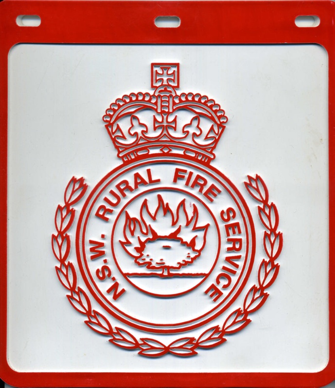 Rural Fire Service Trailer Mudflap; 1997 | eHive