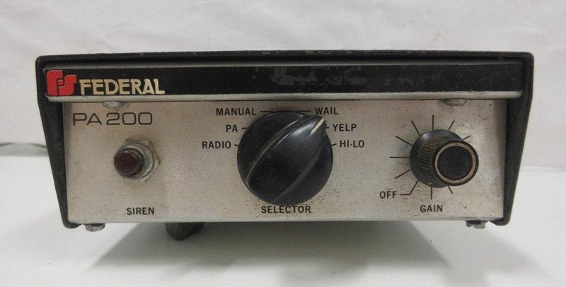 Siren Control Model PA-200; Federal Signal Corporation; c. 1990 | eHive