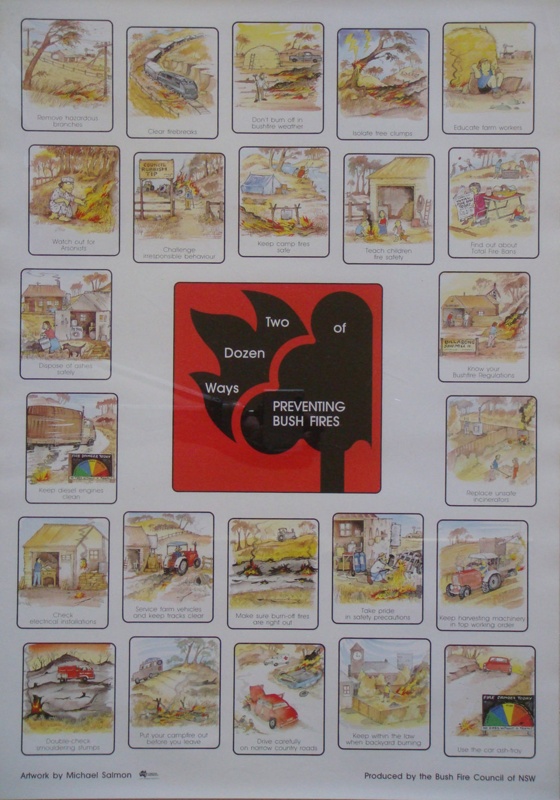 Bush Fire Prevention Poster; Bush Fire Council of N.S.W.; 1987 | eHive