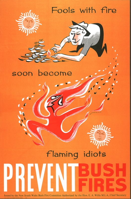 Prevent Bush Fires poster; Hardman, Peter; 1968 | eHive