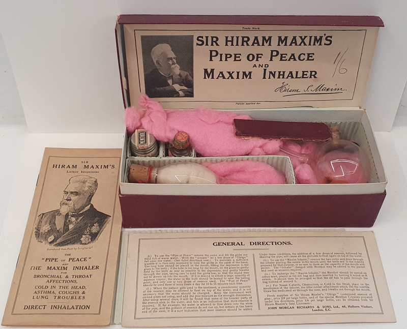 Sir Hiram Maxim's Inhaler ; Sir Hiram Maxim; E25 | eHive