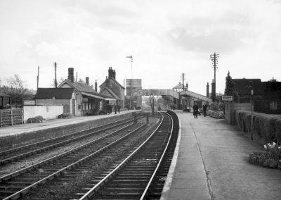 Evercreech Junction station, view from Up platform; Bernard Holbrow ...