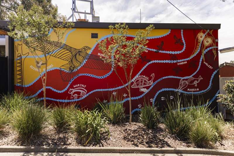 [Strathmore Heights Mural]; Mandy Nicholson and Ky-ya Nicholson Ward ...