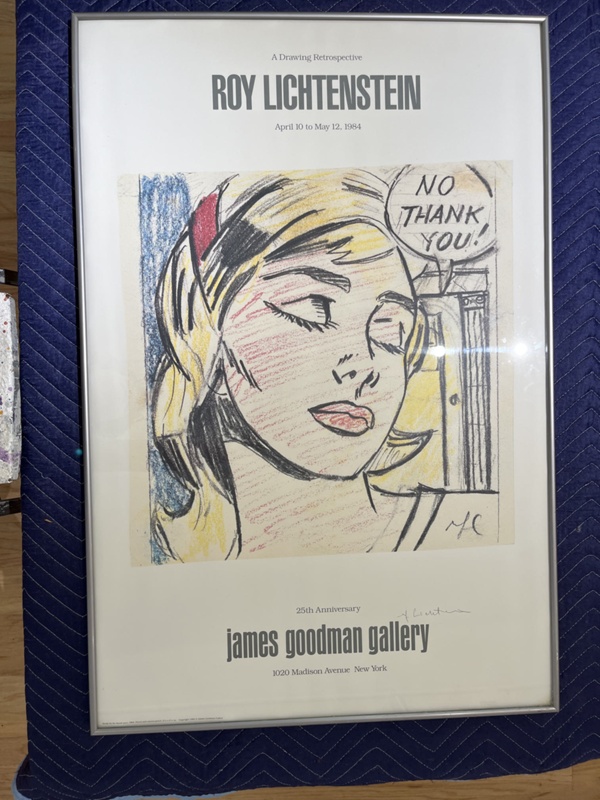 Roy Lichtenstein - James Goodman Gallery Poster; Roy Lichtenstein; 1984 ...