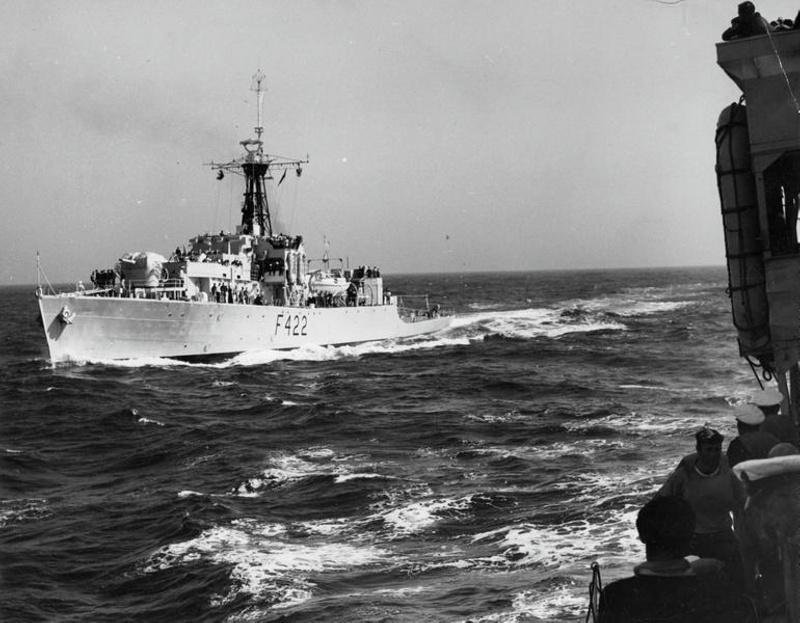 Navy. HMNZS Hawea. A Loch Class Frigate, 1944, 1435 Standard tons ...