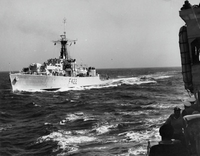 Navy. HMNZS Hawea. A Loch Class Frigate, 1944, 1435 Standard tons ...