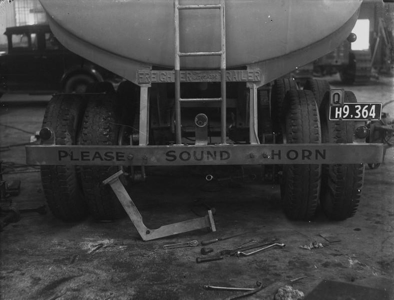 Road Transport, Tanker Trailer Rear End . Made by Freighter Trailer ...