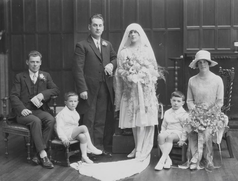 Portrait. Mr C Fahey. Wedding Group. Christchurch, Canterbury, New ...